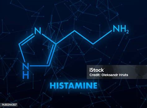 히스타민 개념 화학 공식 아이콘 레이블 텍스트 글꼴 벡터 일러스트 레이 션 건강관리와 의술에 대한 스톡 벡터 아트 및 기타 이미지 건강관리와 의술 건축물 공기 오염