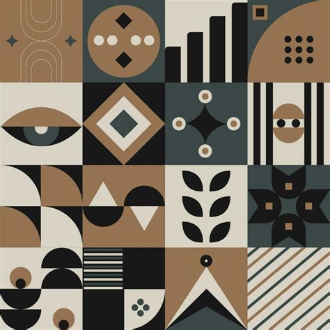 Abstract Geometric Pattern Design In Modern Style Vector Illustration 23546393 Vector Art At