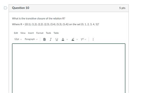 Solved What Is The Transitive Closure Of The Relation R