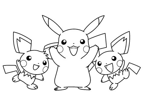 Free Coloring Pages Pikachu Download Free Coloring Pages Pikachu Png