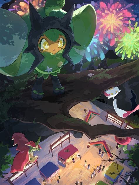 Samugohan3658 Applin Carmine Pokemon Chimecho Flapple Hoothoot