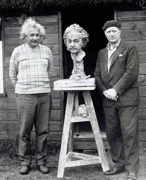 Historical Albert Einstein The Renowned Physicist And Jacob Epstein