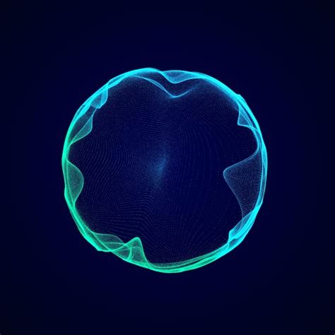 Premium Photo Futuristic Sphere Of Particles And Lines Network Connection Big Data Abstract