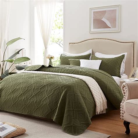 Best 13 Sunstyle Home Queen Size Quilt Brown Bedspread Lightweight