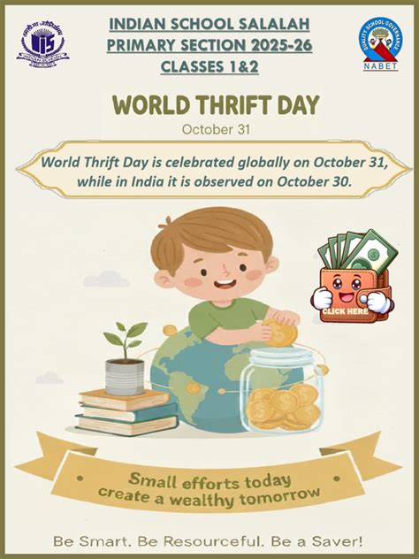 World Thrift Day Celebration 2025 26 Pdf