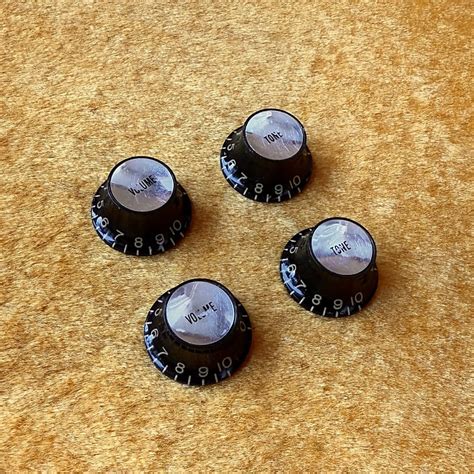 Vintage 1961 Gibson Sg Les Paul Reflector Knobs Black Reverb