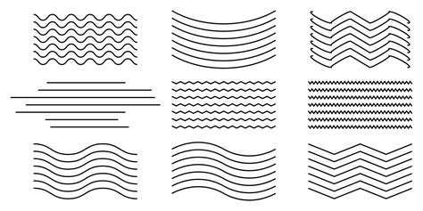 Thin Wavy Lines Pattern Repeatable Wavy Zigzag Lines Vector Pattern 41400417 Vector Art At