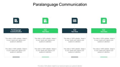 Paralanguage Communication Examples Powerpoint Presentation And Slides