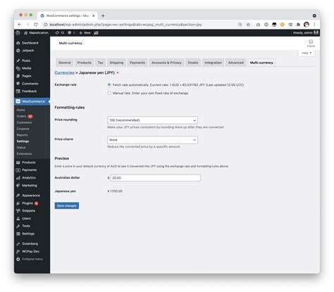 Ux Updates For Edit Currency Settings · Issue 2335 · Automattic Woocommerce Payments · Github