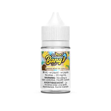 Pineapple Coconut Ice Salt Banana Bang Ice E Liquid 30ml Vapeloft