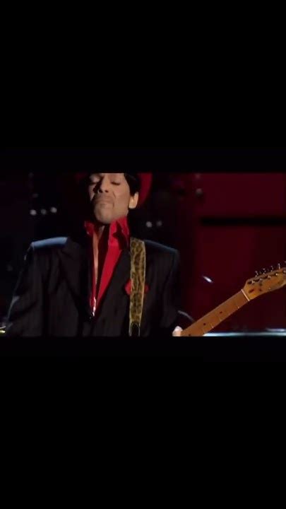 Prince Iconic Guitar Solo On While My Guitar Gently Weeps Performance