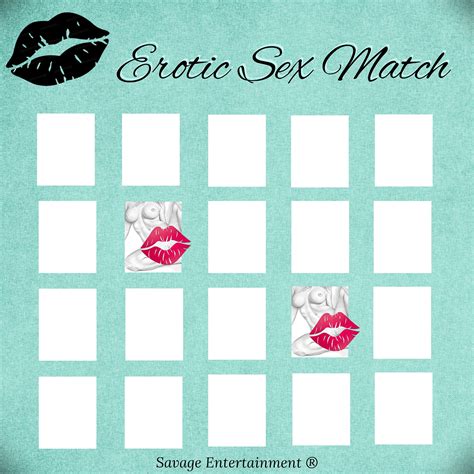 EROTIC SEX MATCH Adult Game Naughty Sexy Date Night Etsy