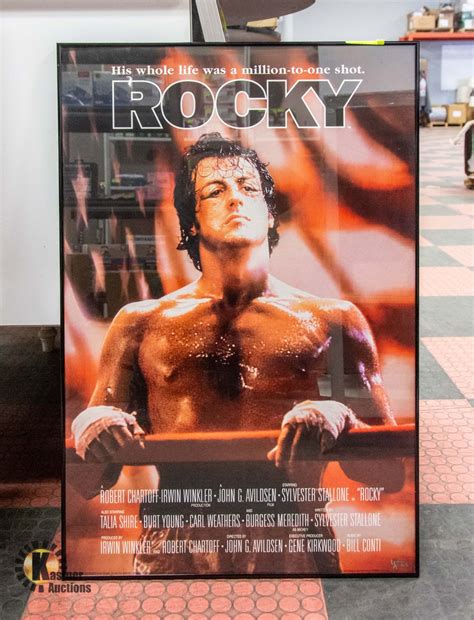 Framed Rocky Movie Poster 24 X 355
