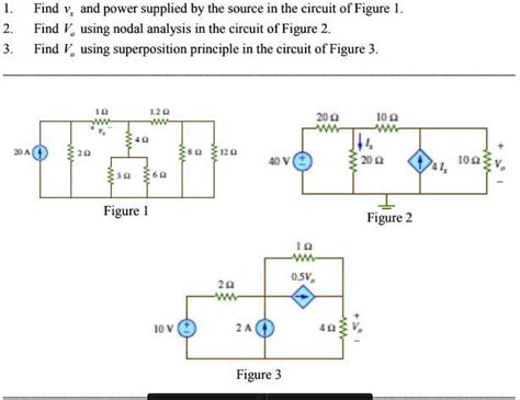1 Find Vx And Power Supplied By The Source In The Circuit Of Figure 1