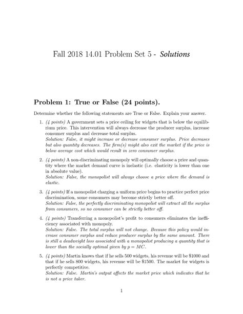 set 5 set 5 fall 2018 14 problem set 5 solutions problem 1 true