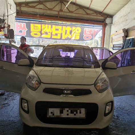 부산자동차썬팅 모닝기존썬팅제거후 열차단90프로필름 재시공이벤트가격25만원 부산광역시 사상구 괘법동 비즈프로필