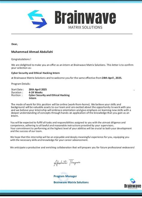 Internship Brainwavematrixsolutions Opportunity Careergrowth