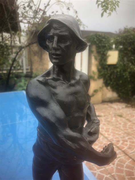 Franz Iffland 1862 1935 Sculpture The Sower Bronze Patinated Early 20th Century