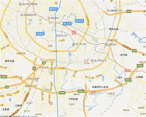 成都市主城区地图