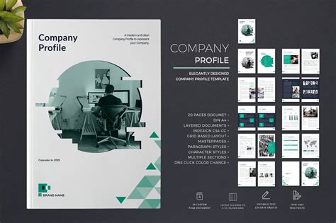 Company Profile Word Template A Brochure Template By Telatemplates