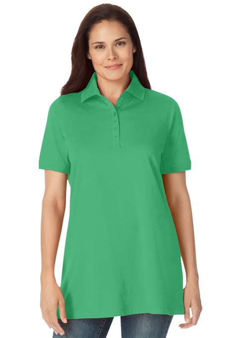 Plus Size Black Polo Shirt Womens At Becky Craig Blog