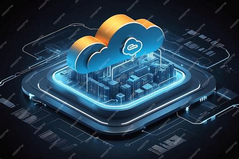 Premium Photo Embracing Cloud Computing Secure Data Transfer Future Infrastructure