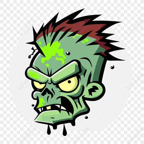 Zombie Head Cartoon Zombie Heads