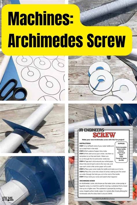 How To Make An Archimedes Screw Simple Machines Simple Machine