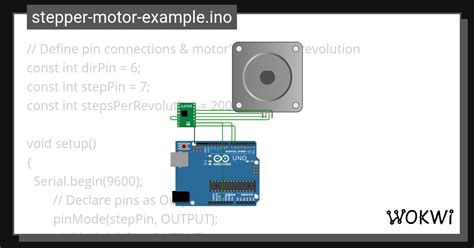 Stepper Motor Ino Copy Wokwi Esp32 Stm32 Arduino Simulator