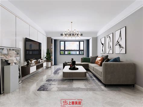 天洲世界城130平现代装修效果图 石家庄上善美居装饰公司