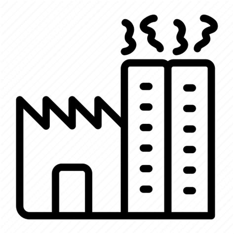 Industry Polution Air Poution Contamination Icon Download On