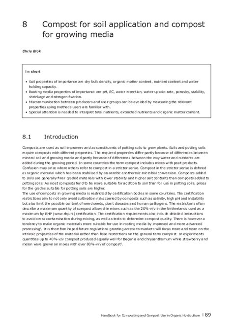 Compost For Soil Application And Compost For Growing Media