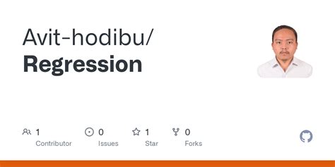 Regression Regression Ipynb At Main Avit Hodibu Regression GitHub