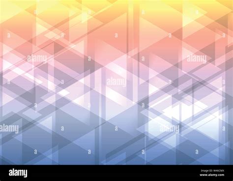 Abstract Triangle Overlap Background Geometric Soft Color Template Vector Illustration Stock