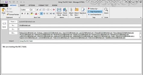 Emailing 4 Using The CC And BCC Fields Access All In One