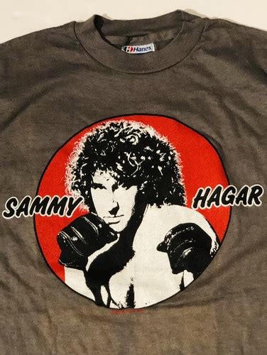 Never Worn Deadstock Vintage 1983 Sammy Hagar Tour T Shirt Van Halen Ebay