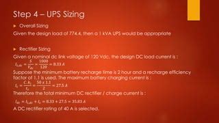 UPS Sizing PPTX
