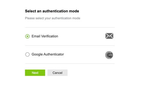 Authentication Mode