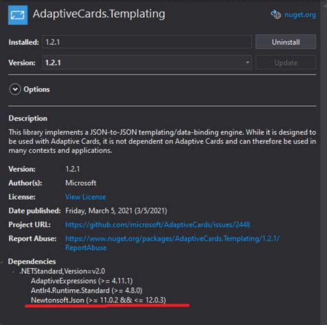 Net Newtonsoftjson 1301 Latest Version Explicitly Not Supported · Issue 5575