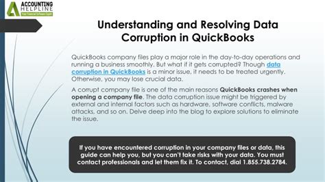 Ppt Step By Step Solutions For Data Corruption In Quickbooks Powerpoint Presentation Id14235743
