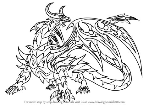 How To Draw Dharak From Bakugan Battle Brawlers Bakugan Battle