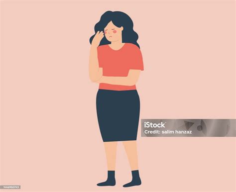 여자는 우울증 불안 및 스트레스를 느낍니다 감정적 인 과부하를 가진 혼란스러운 소녀는 소진을 경험합니다 정신 건강 장애의 개념 World Mental Health Day에