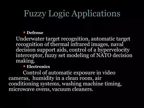 Fuzzy Logic Ppt PPT
