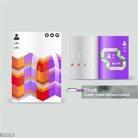 색 요소와 기업 책자 프로 모션 템플릿입니다 광고 보고서 또는 지침에 대 한 벡터 회사 Brichure 비즈니스 스타일 추상적인 패턴 테마 일러스트 편지지 서식 파일입니다