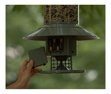 Automatic Bird Feeder Programmable Timer Seed Dispenser Less Refilling