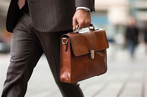 Empresario Con Maletín En La Ciudad Foto Premium