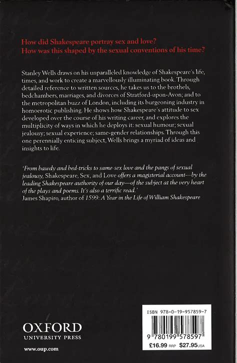Shakespeare Sex And Love Bookxcess