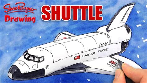 How To Draw The Space Shuttle YouTube