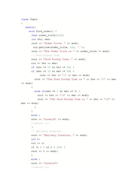 Class Input Pdf Computer Programming Software Engineering