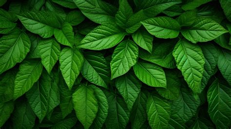 Textured Backdrop In A Mesmerizing Green Leaf Pattern Background Leaf